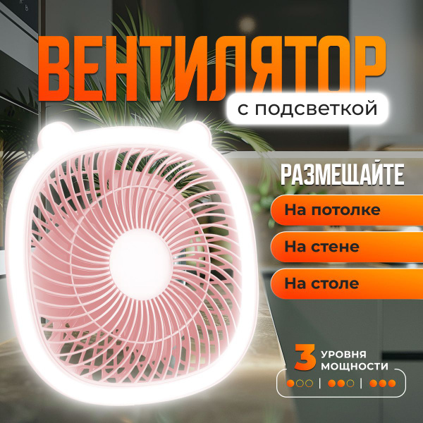 вентилятор розовый настольный купить по низкой цене с доставкой в ...