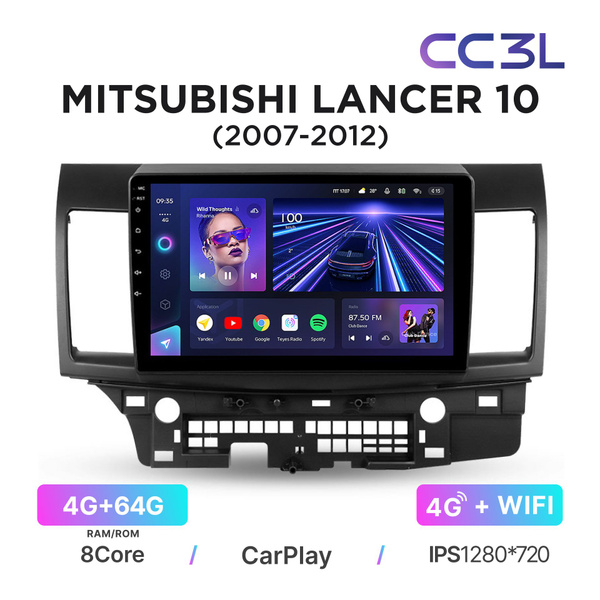 Магнитола Teyes CC3L 4-64 Гб для Mitsubishi Lancer X (2007-2015) (10 ...