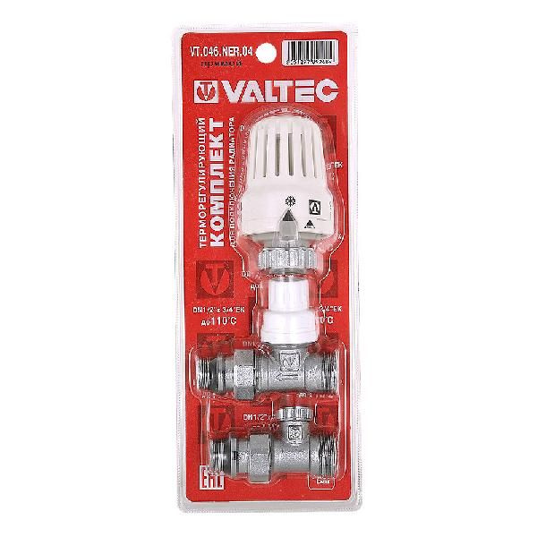 Комплект термостатический, прямой 1/2" с переходником на "евроконус" VALTEC купить на OZON по ...