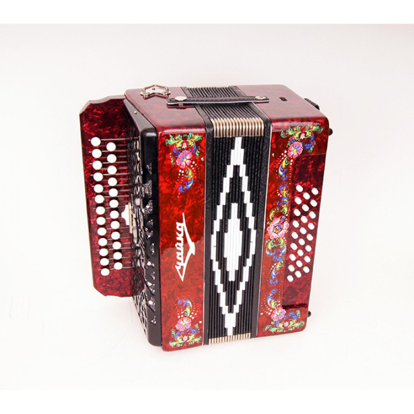 S5XL-A-RED Гармонь "Чайка 314" 25х25-III-2, красная, Шуйская гармонь - купить с доставкой по ...