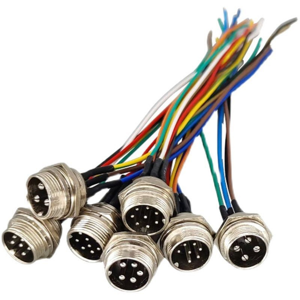 GX16 4Pin - контактный разъем для розеток с проводами 20 см - купить по ...