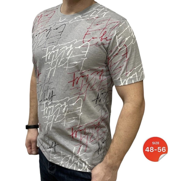 Футболка FAYZ-M, размер 54, цвет светло-серый, 100% хлопок - купить по выгодной цене в интернет ...