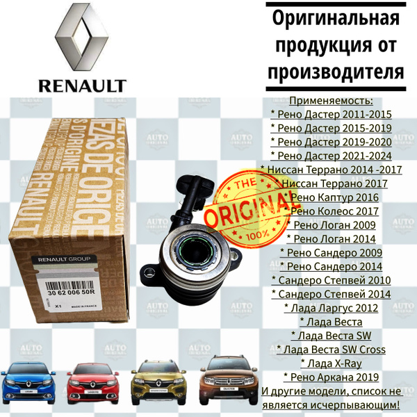 Подшипник выжимной RENAULT Logan LS 2004-2015/ Sandero BS0 2009-2014 ...