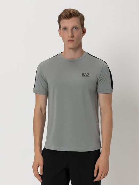 Футболка EA7, размер 54, 56, цвет серый, хлопок 100% - купить по выгодной цене в интернет ...