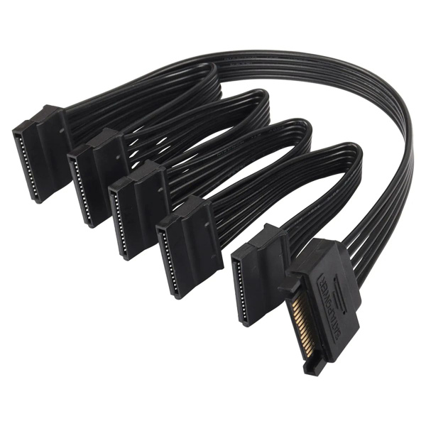 15-Контактный Разветвитель Питания Sata 1-5 Для Жесткого Диска HDD SSD ...