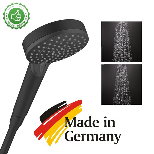 Ручной душ Hansgrohe Vernis Blend Vario 26270670 черный матовый купить ...