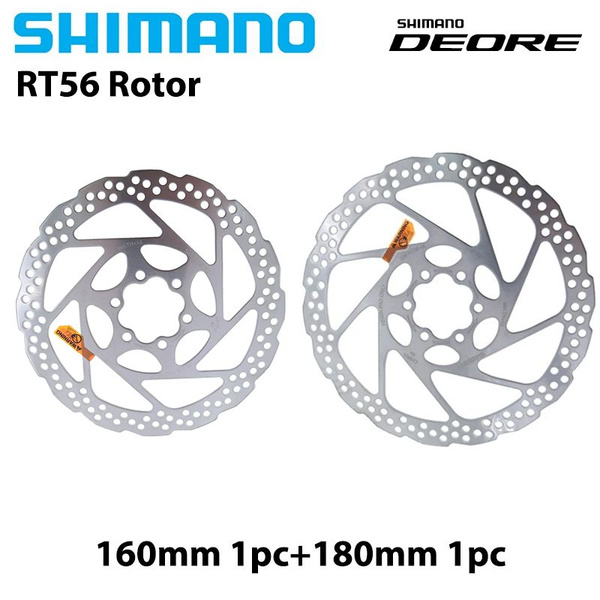 Тормозной диск (ротор) Shimano SM-RT56, 160+180 мм (OEM без упаковки ...