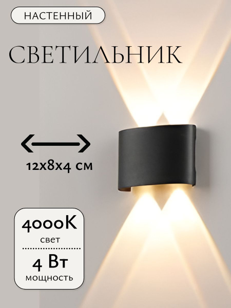 Светодиодный настенный светильник для сада,спальни,крыльца Бра ...