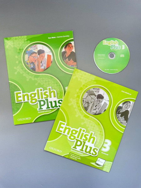 English plus 3 Students Book+Workbook+Диск - купить с доставкой по ...