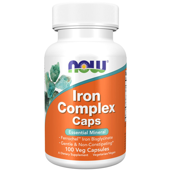 NOW Iron Complex, Комплекс железа, 100 капсул купить на OZON по низкой ...