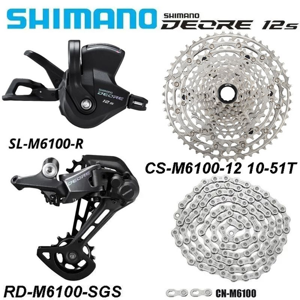 Shimano Deore M6100, группа 1x12, переключение SL-R/RD (С окна ...