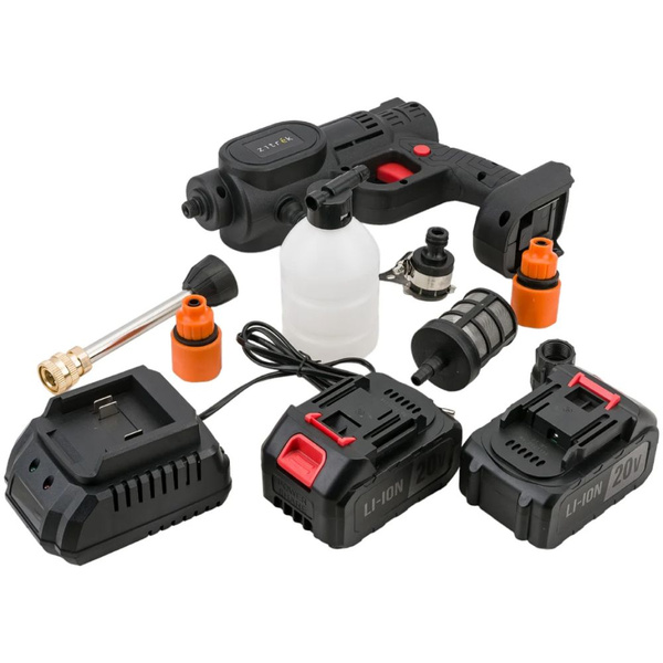 Мойка высокого давления аккумуляторная ZITREK ZKCW20V, 30 бар, 2x4.0Ач ...
