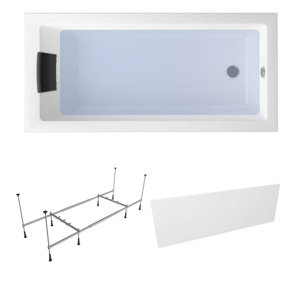 Акриловая ванна 170x80 с каркасом и экраном Lavinia Boho Element S2 ...