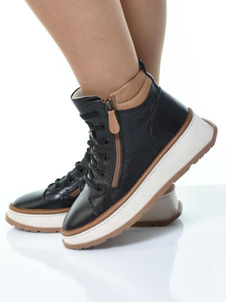 Ботинки Женский Ascalini черный, размер 41 Демисезон 8 Стандартный средний (до 9 см) Россия ...