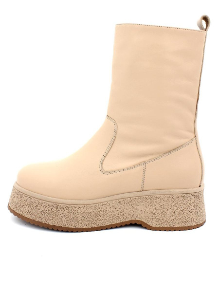 Полусапоги Женский Ascalini, размер 42 бежевый Демисезон 8 Стандартный средний (до 9 см) Россия ...