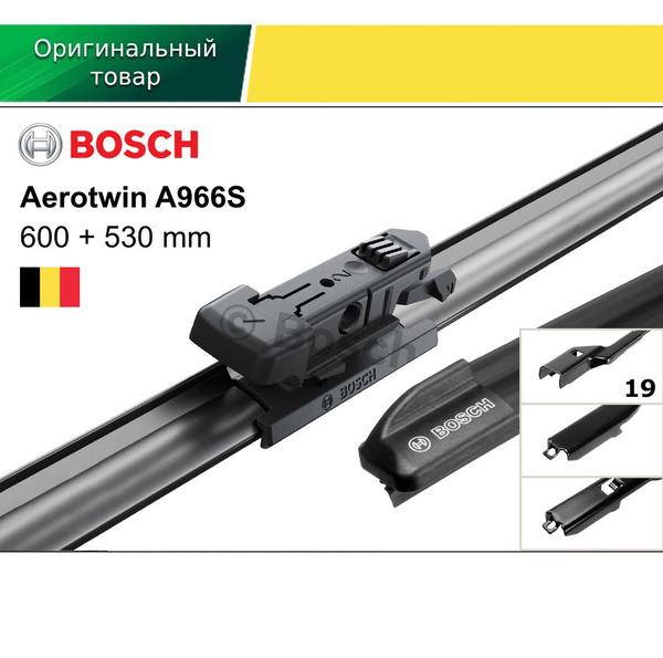 Комплект бескаркасных щеток стеклоочистителя Bosch 3397118966 ...