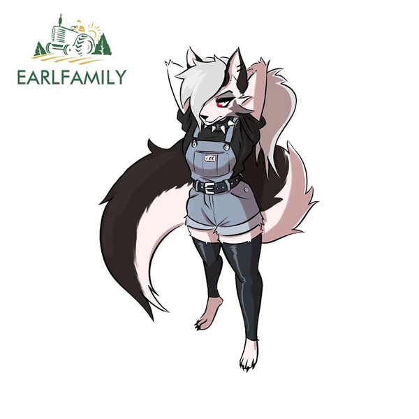 EARLFAMILY Furry Loona Наклейки На Машину Helluva Boss Overall Наклейки ...