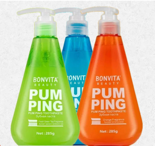 Зубная паста Bonvita Pum Ping 3 флакона по 285 г - купить с доставкой ...