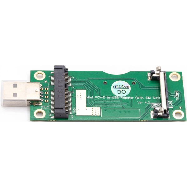 Адаптер GSMIN DP69 Mini PCI-E c SIM-картой на USB (WWAN/LTE) переходник для модемов ...