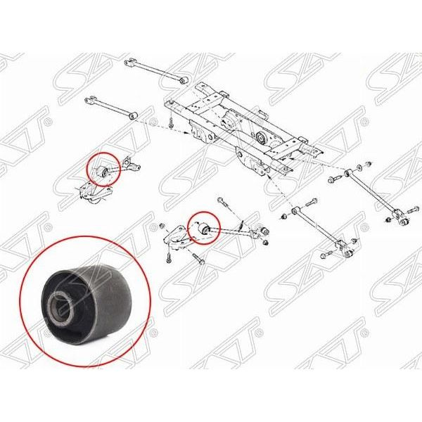 Сайлентблок задней продольной тяги RENAULT DUSTER 10- SAT ST-8200841004 ...