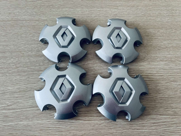 Колпаки на диски Дастер Рено / Renault Duster, серебро с эмблемой ...