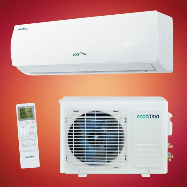 Кондиционер ecoclima Wind line ECW-24QC/EC-24QC до 70 м2, не инвертор купить c доставкой на OZON ...