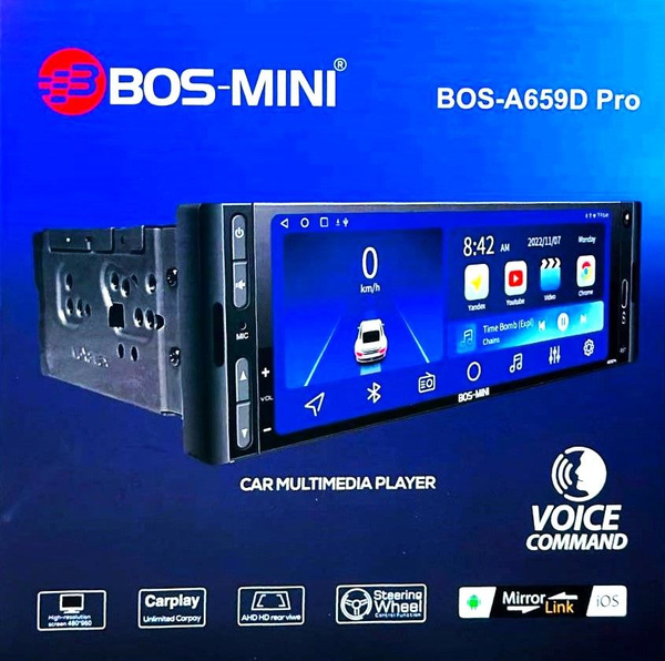 Автомагнитола 1din Bos-Mini BOS-А659D PRO 4+64G - купить с доставкой по выгодным ценам в ...