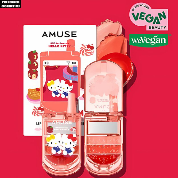 Amuse x Hello Kitty Румяна двойного назначения для губ и щек,2 г - 01 ...