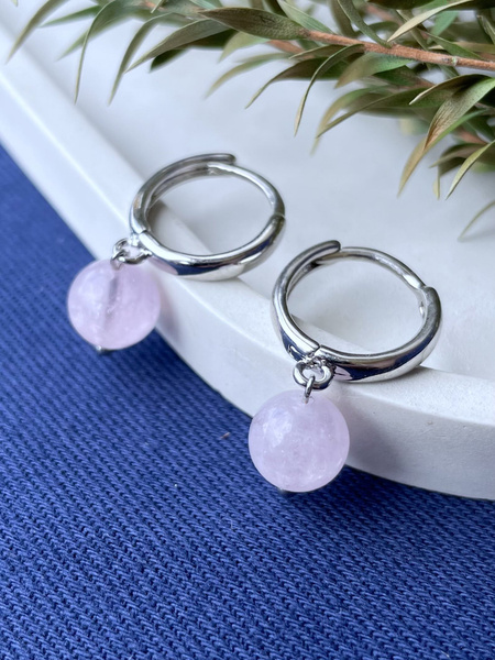 YASAMA Серьги-конго с морганитом - купить с доставкой по выгодным ценам ...