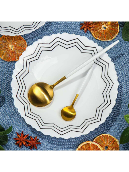 Набор тарелок DANIKS, Стеклокерамика, диаметр 21 см - купить по низким цене в интернет-магазине ...