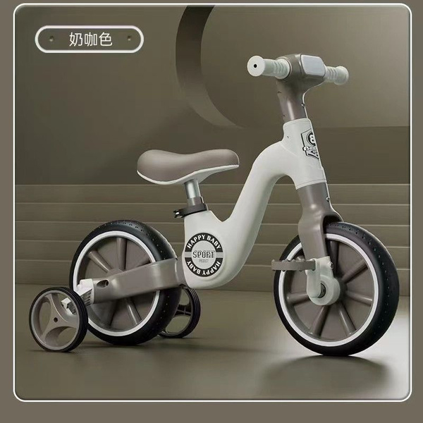 Беговел - велосипед детский 2 в 1 HOP Tiny Brown (коричневый) купить на ...