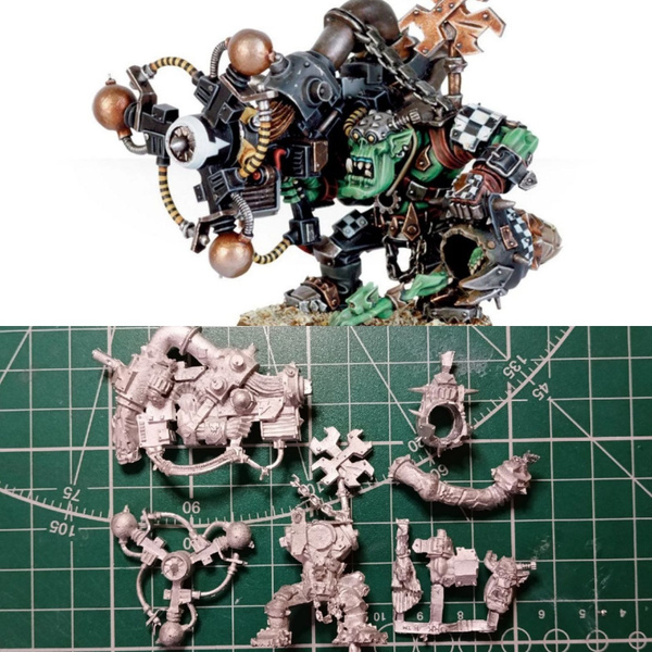 Ork Big Mek w/Shock Attack Gun Warhammer миниатюра металл купить на ...