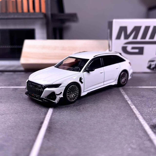 Машинка MINI GT 1/64 Audi ABT RS6-R Glacier White Metal #701 Die-cast ...