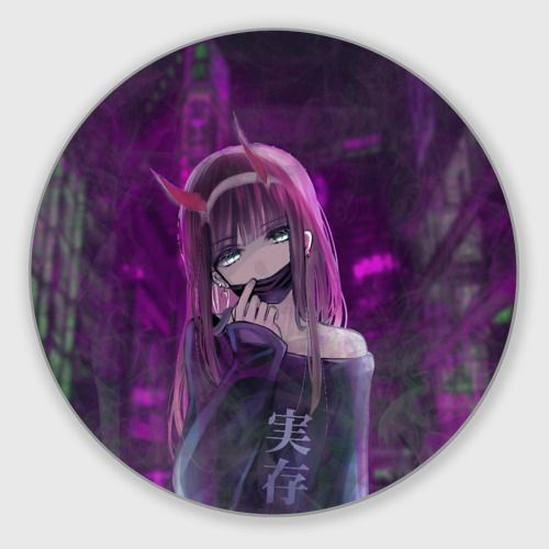 Zero Two in mask Коврик для мыши - купить с доставкой по выгодным ценам ...