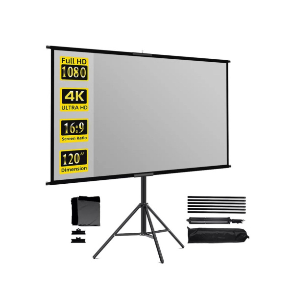 VEIDADZ 60" отражающий экран для проектора Одиночный штатив купить на ...
