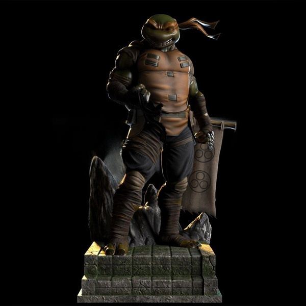 Коллекционная фигурка Микеланджело Mikey from TMNT Last Ronin 15см ...
