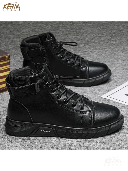 Полусапоги Мужской KERNA EVA, размер 44 черный Зима R (средняя) Без каблука Китай Китай Шнурки ...
