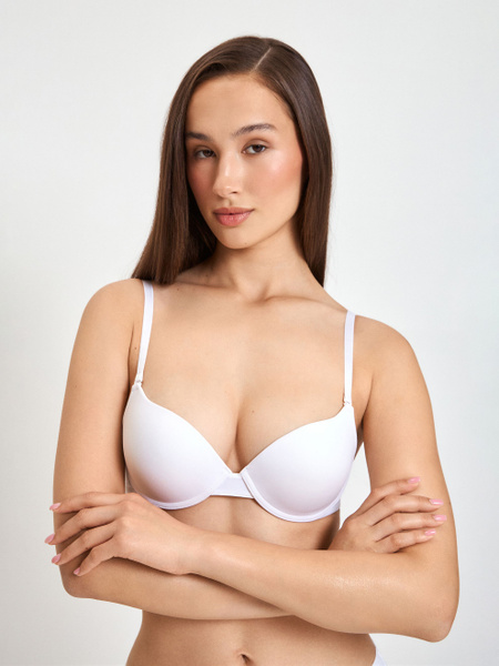 Бюстгальтер Женский Infinity Lingerie на косточках, размер 70C белый Полиамид Повседневный Китай ...