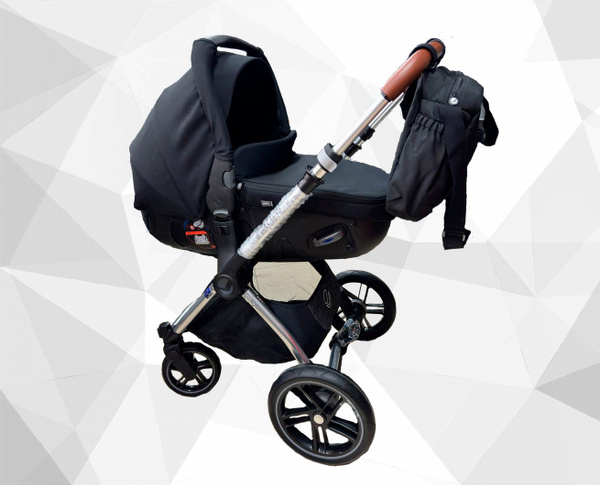 Коляска-автолюлька+прогулочный блок Luxmom 701 черный - купить с ...
