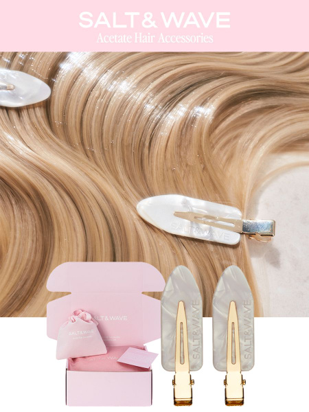 SALT&WAVE Заколка для волос 2 шт. купить на OZON по низкой цене ...