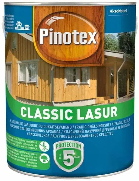 "Пинотекс" Pinotex Classic Lasur. Красное дерево. Влагостойкая лазурь ...