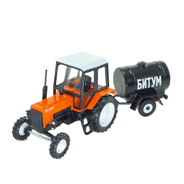 Масштабная модель (МОМ) трактора МТЗ-82 "Люкс-2" (металл,пластик) с ...