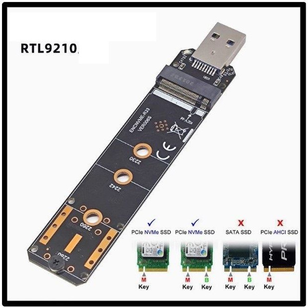 USB3.2 к M.2 NVME, порт 10G GEN2, главный контроллер RTL9210 купить на ...