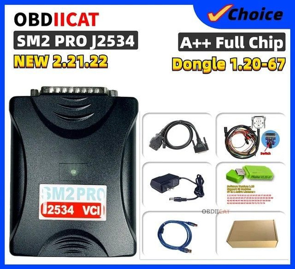 SM2 PRO J2534 новая VCI программа ECU ключ 67 в 1 ECU чтение и запись V1.20 EEPROM FLASH OBD SM2 ...
