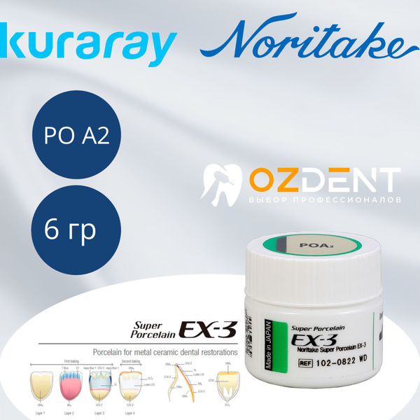Металлокерамическая масса Норитаке / EX3 Paste Opaque A2 /6 г/ купить ...
