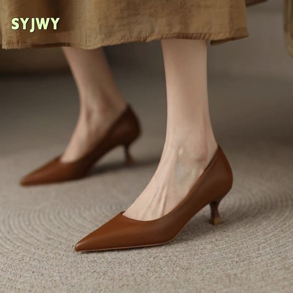 Туфли Женский SYJWY Искусственная кожа, размер 36 Шпилька лодочки Шнурки Заострённый нос купить ...