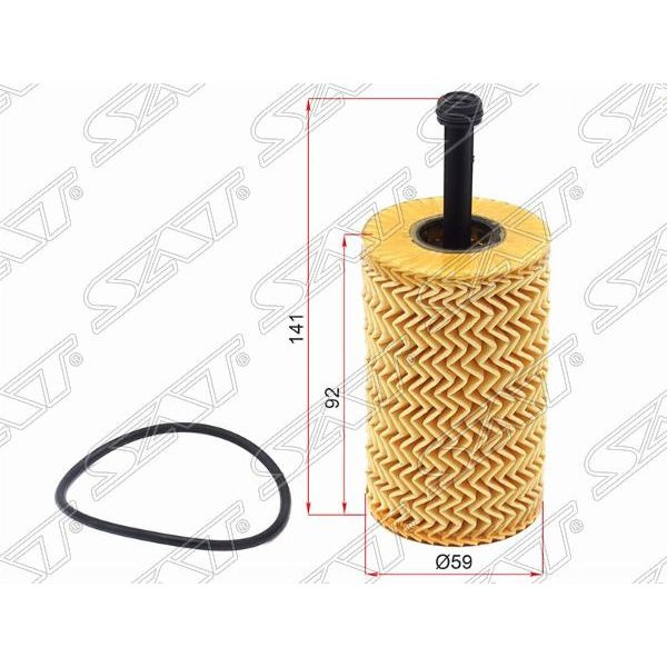 Фильтр масляный (картридж) PEUGEOT 307 1.4/1.6 01-08/206 00-05/PARTNER ...