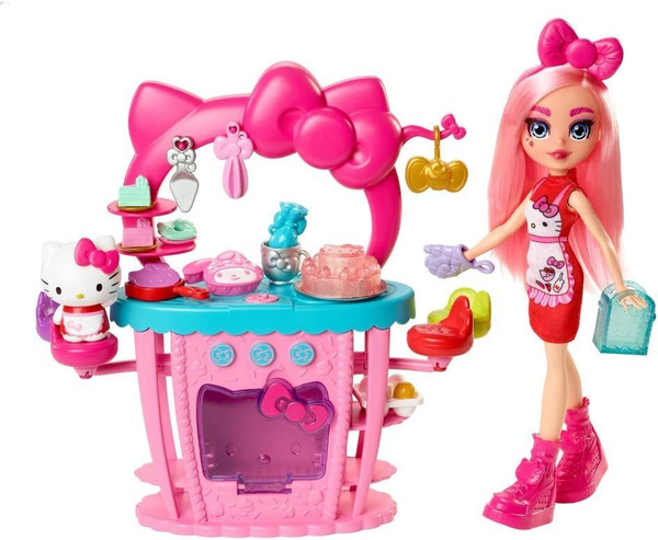 Игровой набор Mattel Hello Kitty Кухня для гурманов с куклой Эклер и ...