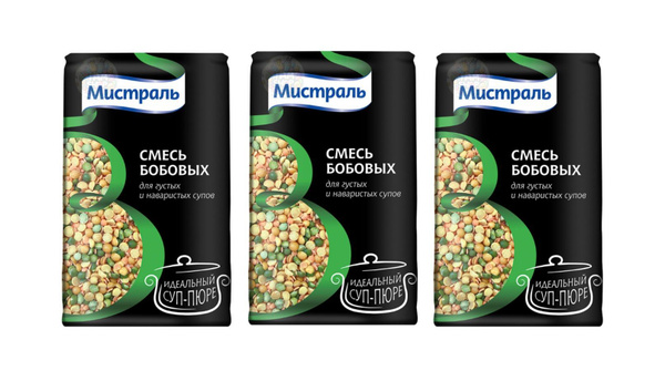 Крупа смесь бобовых Мистраль 3 уп по 500 г, Россия купить на OZON по ...