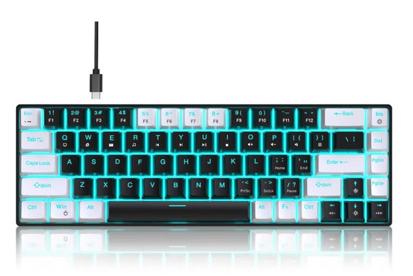 Клавиатура механическая HKSJ V800 Blue Switch купить на OZON по низкой ...